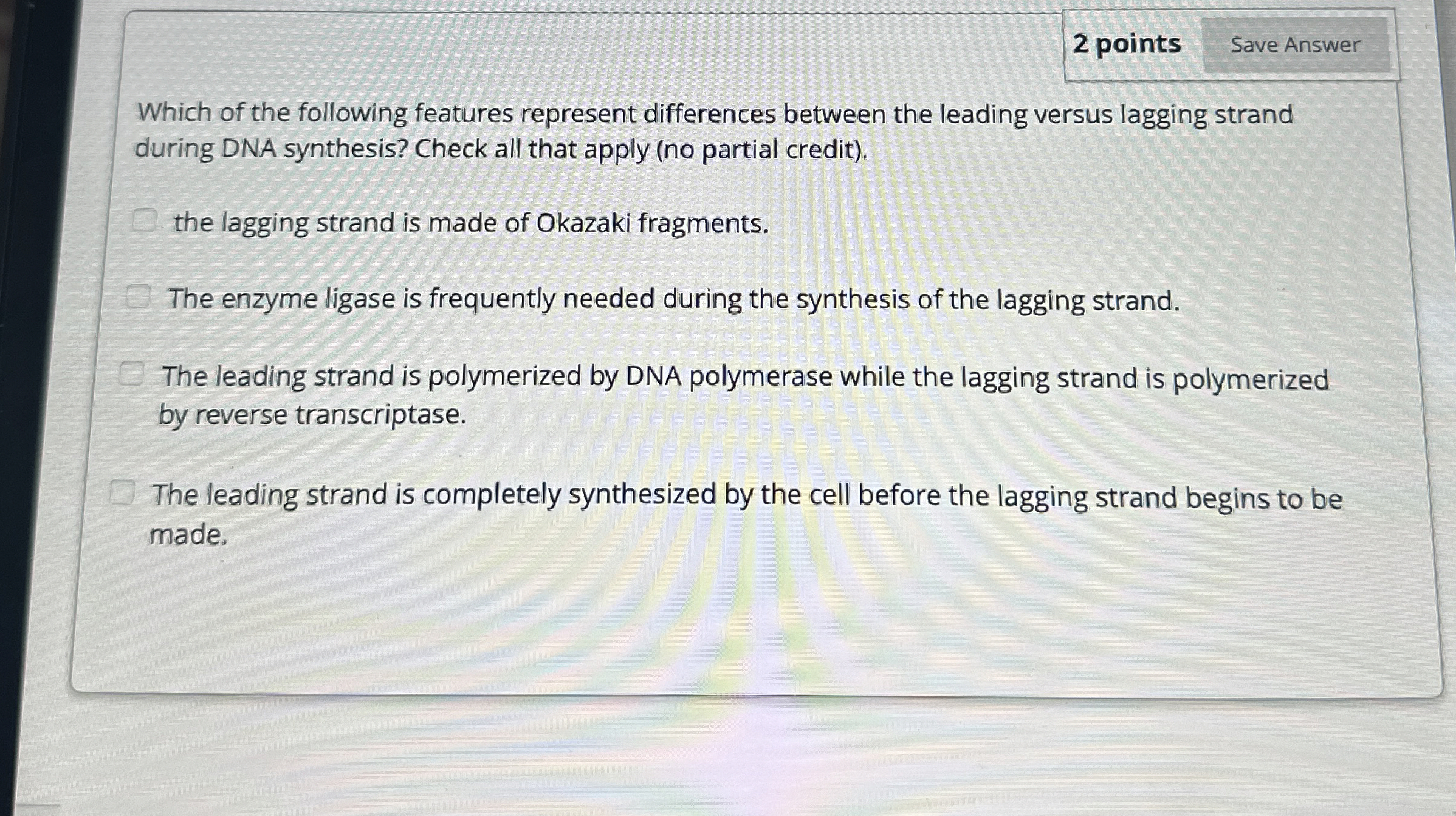 Solved 2 ﻿pointsWhich of the following features represent | Chegg.com