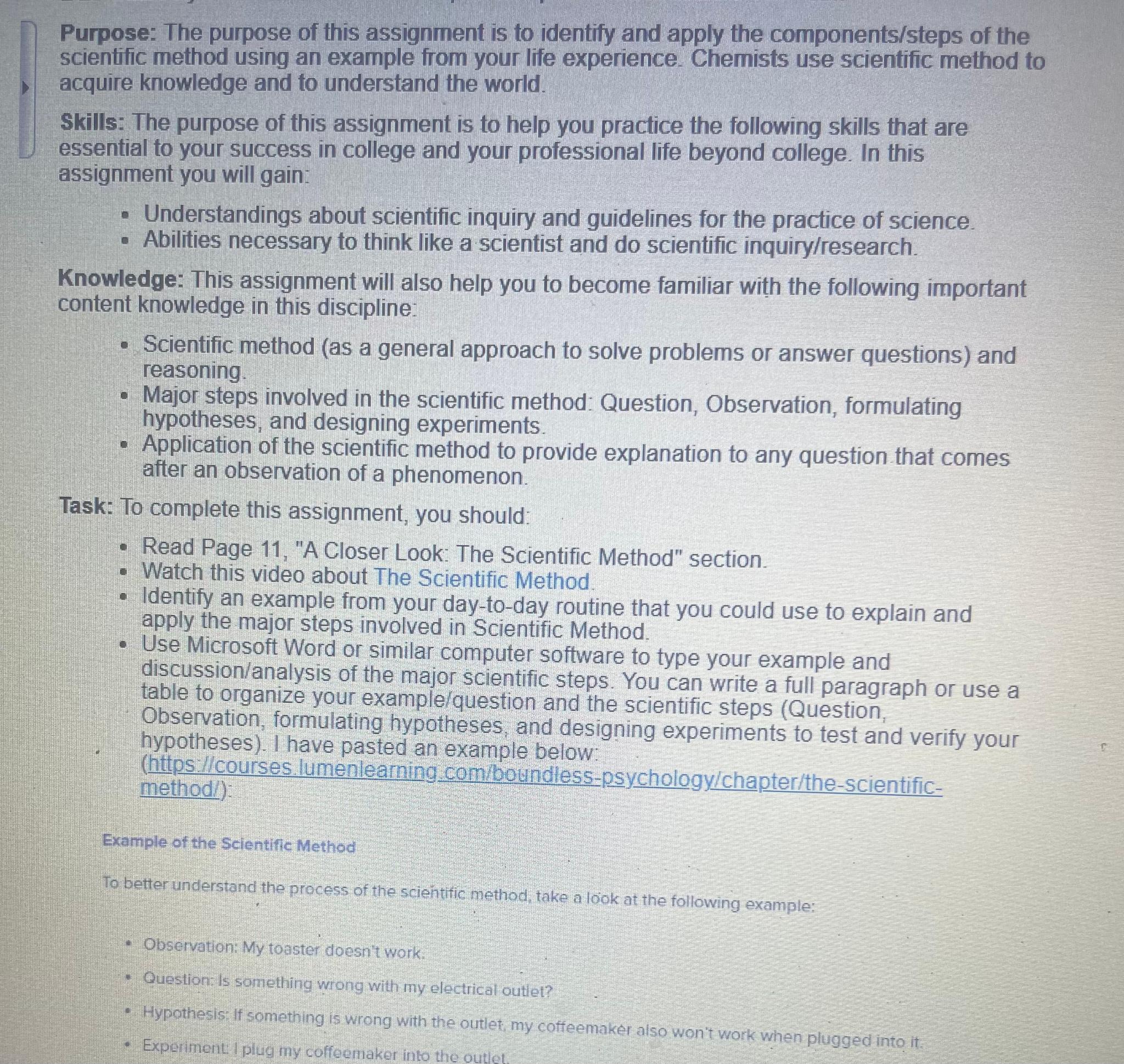 Purpose: The purpose of this assignment is to | Chegg.com