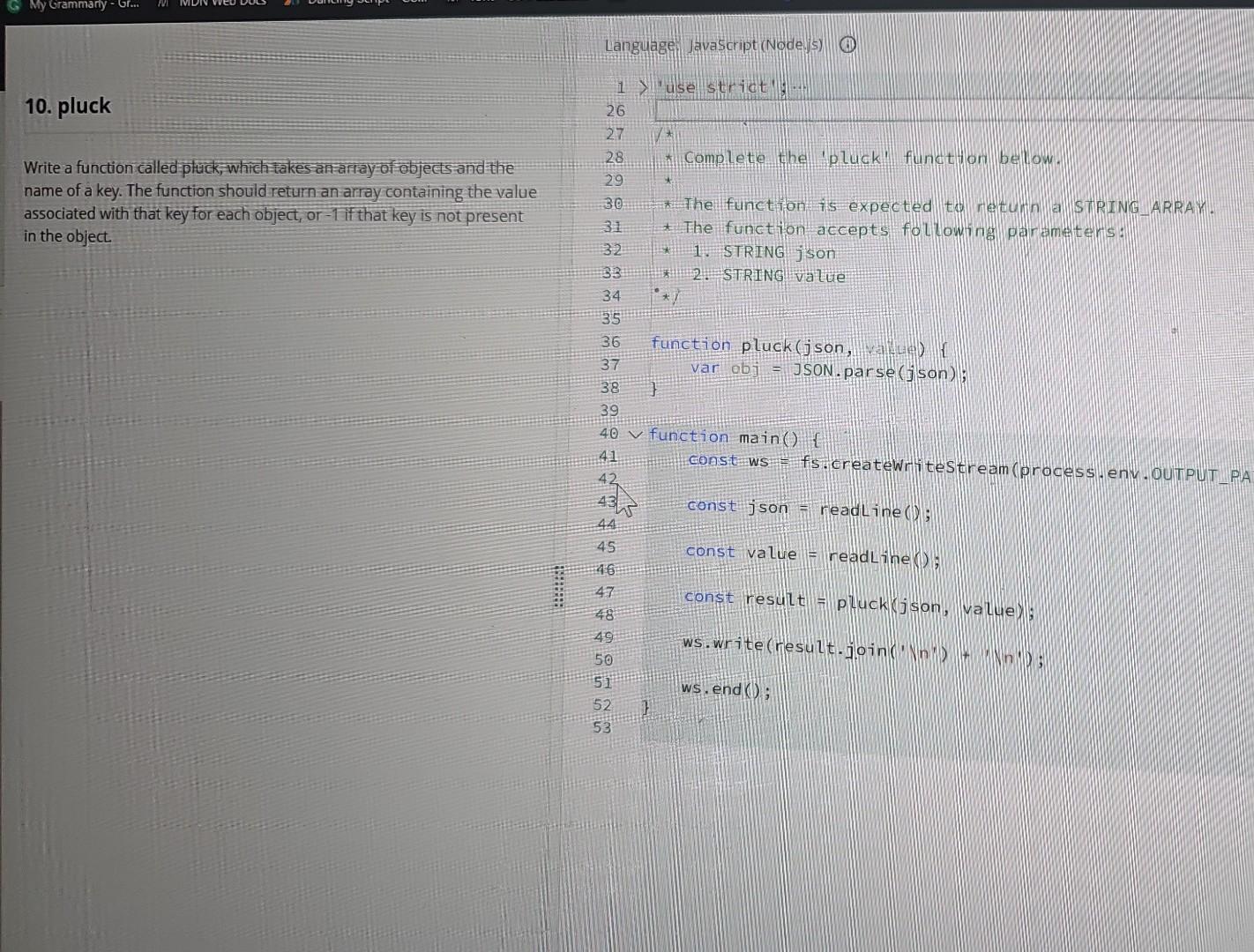Solved 10 Pluck Write A Function Called Pluck Which Takes