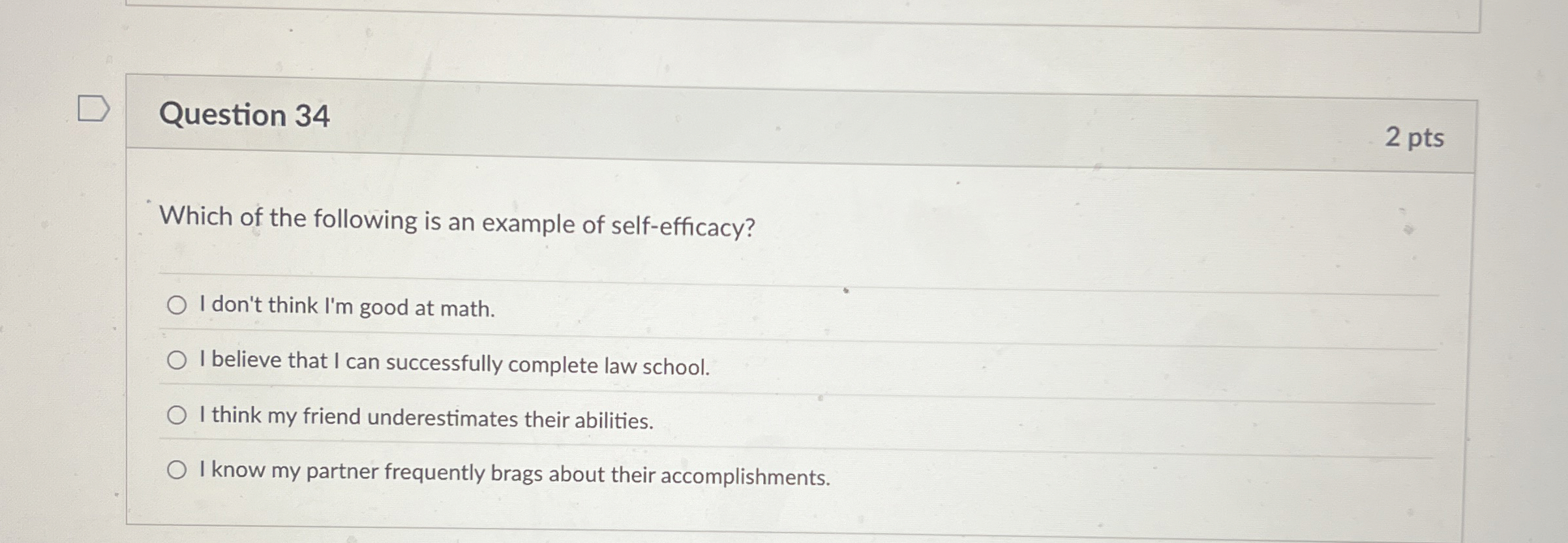 Solved Question 342 ﻿ptsWhich of the following is an example | Chegg.com