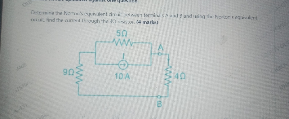 Solved Determine the Norton's equivalent circuit between | Chegg.com