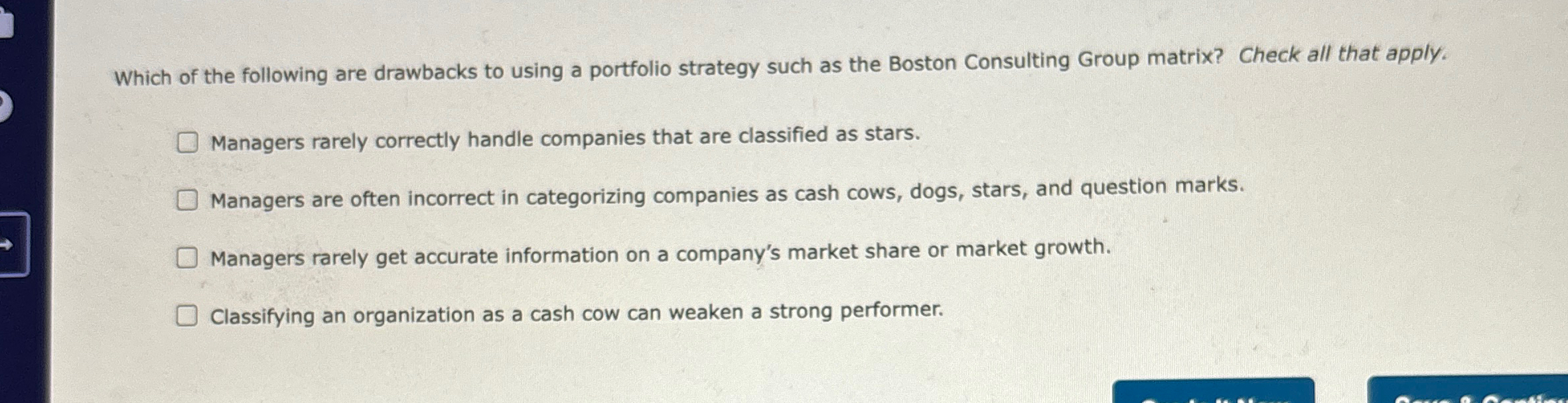 Solved Which of the following are drawbacks to using a | Chegg.com