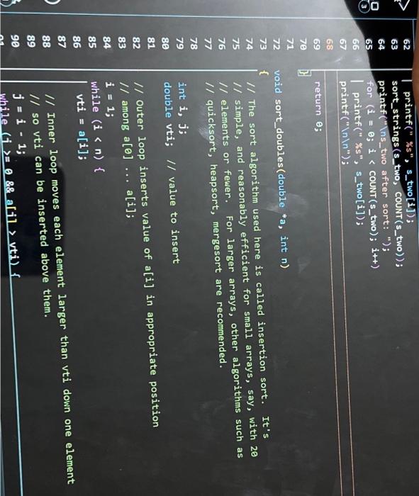Solved Exercise F: Processing arrays of pointers in C Read | Chegg.com