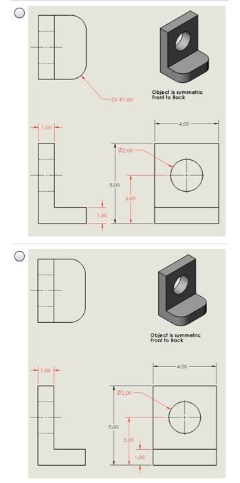Solved Select the most appropriately dimensioned | Chegg.com
