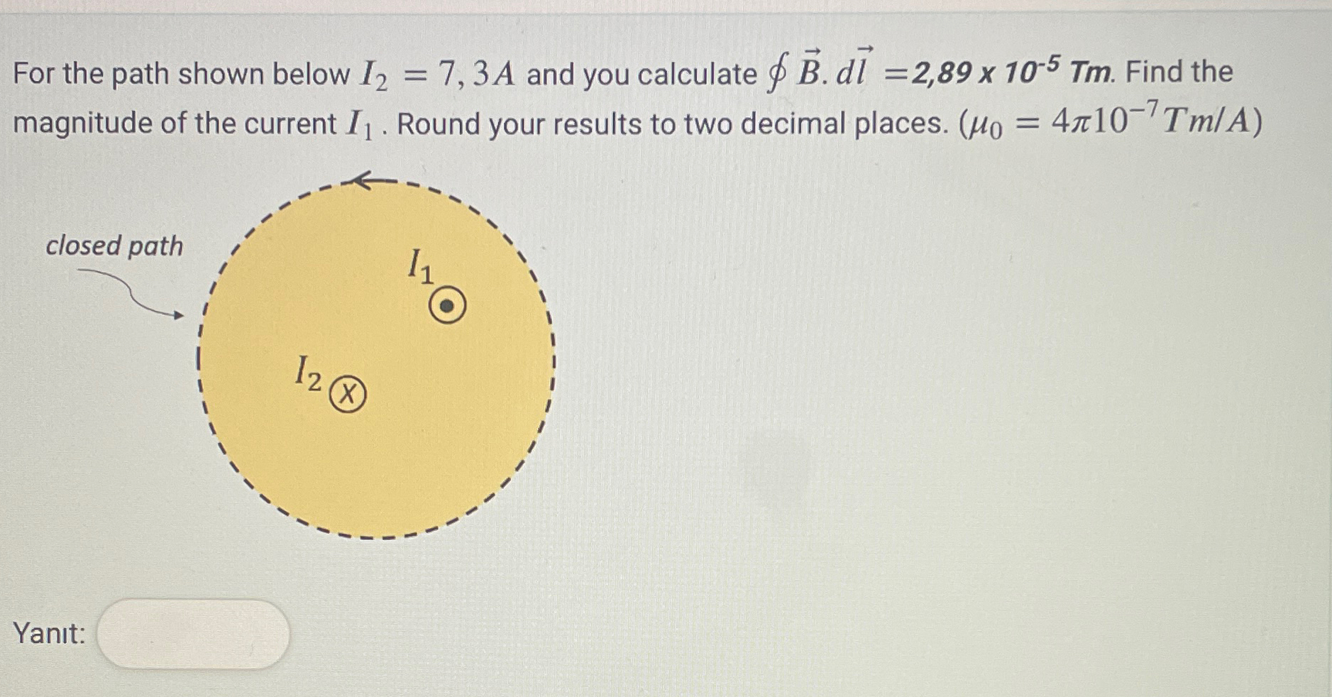 Solved For the path shown below I2=7,3A and you calculate | Chegg.com