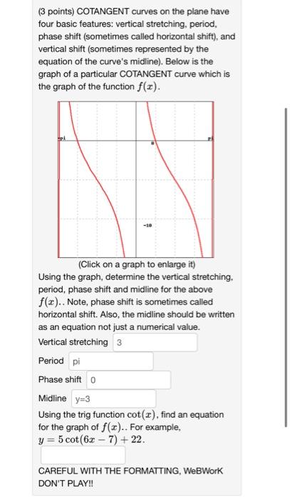Solved (2 points) TANGENT curves on the plane have four | Chegg.com