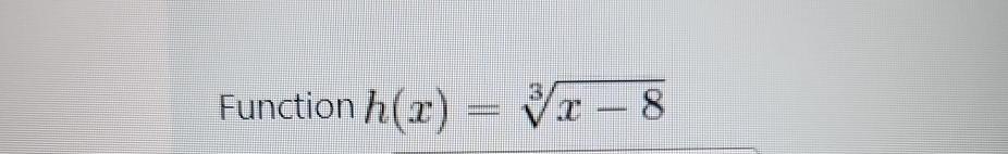 Solved Function H X X 83