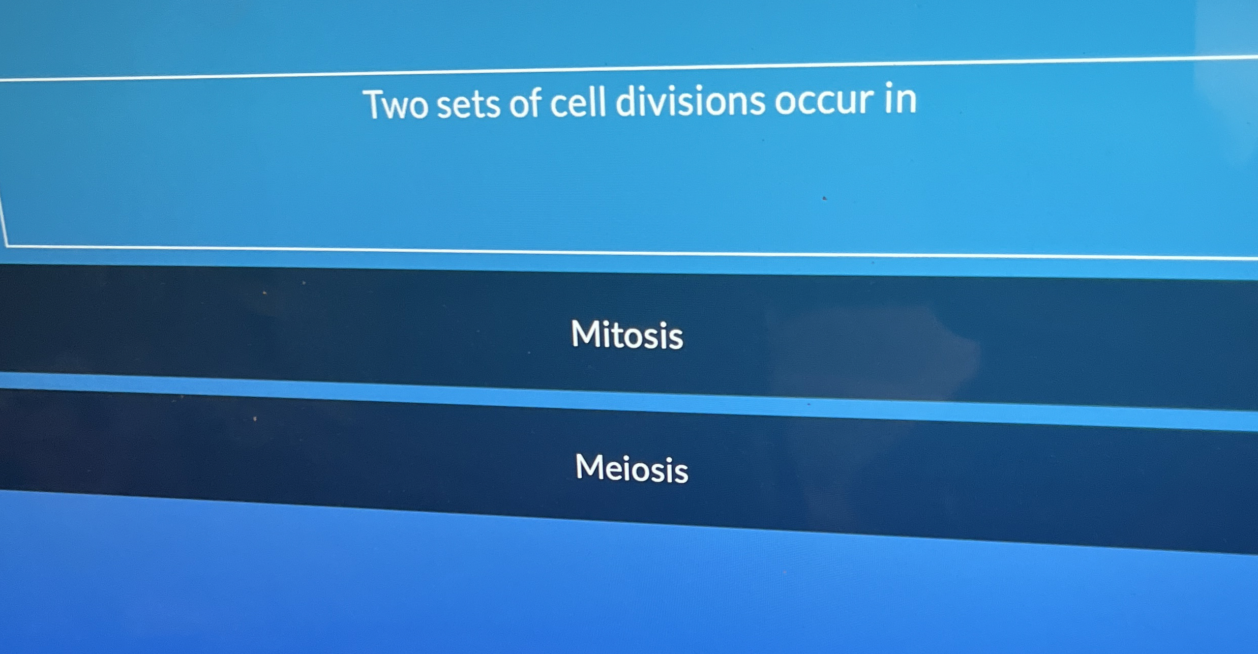 Solved Two sets of cell divisions occur inMitosisMeiosis | Chegg.com