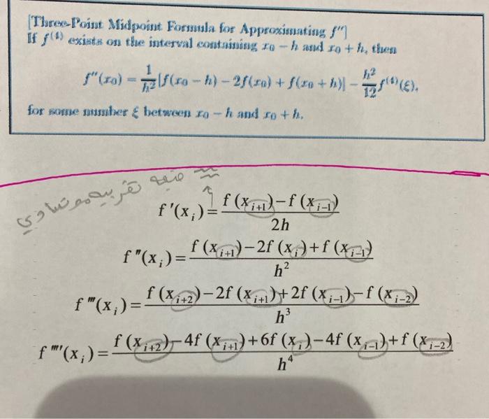 Solved 1. Use the forward-difference formulas and | Chegg.com