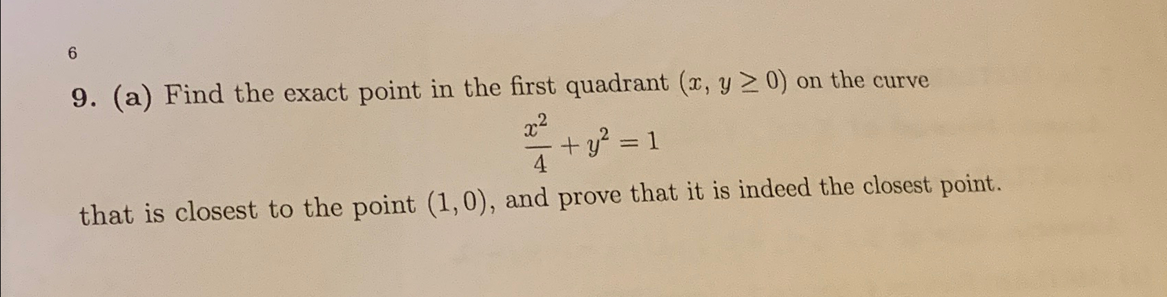 Solved 69. (a) ﻿Find the exact point in the first quadrant | Chegg.com