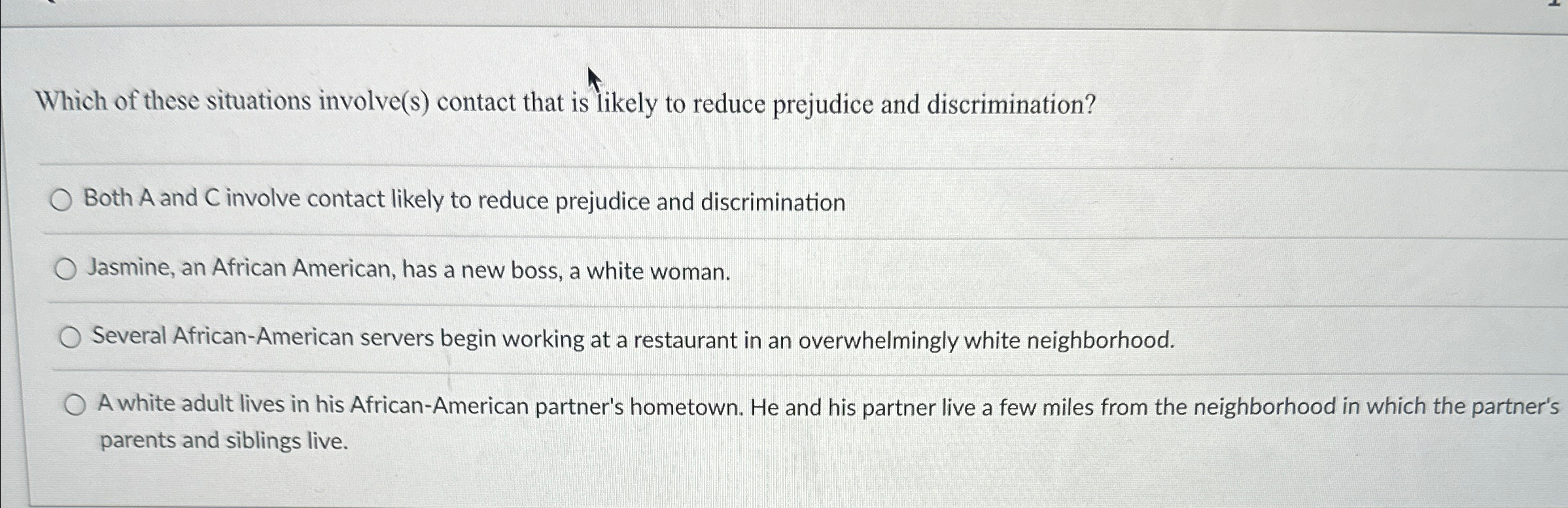 Solved Which of these situations involve(s) ﻿contact that is | Chegg.com
