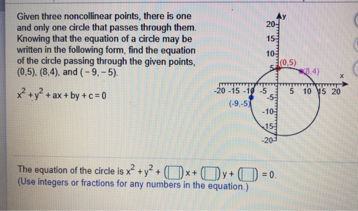 Solved 201 Given three noncollinear points, there is one and | Chegg.com