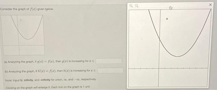 Solved Consider the graph of f(x) given below. (a) Analyzing | Chegg.com