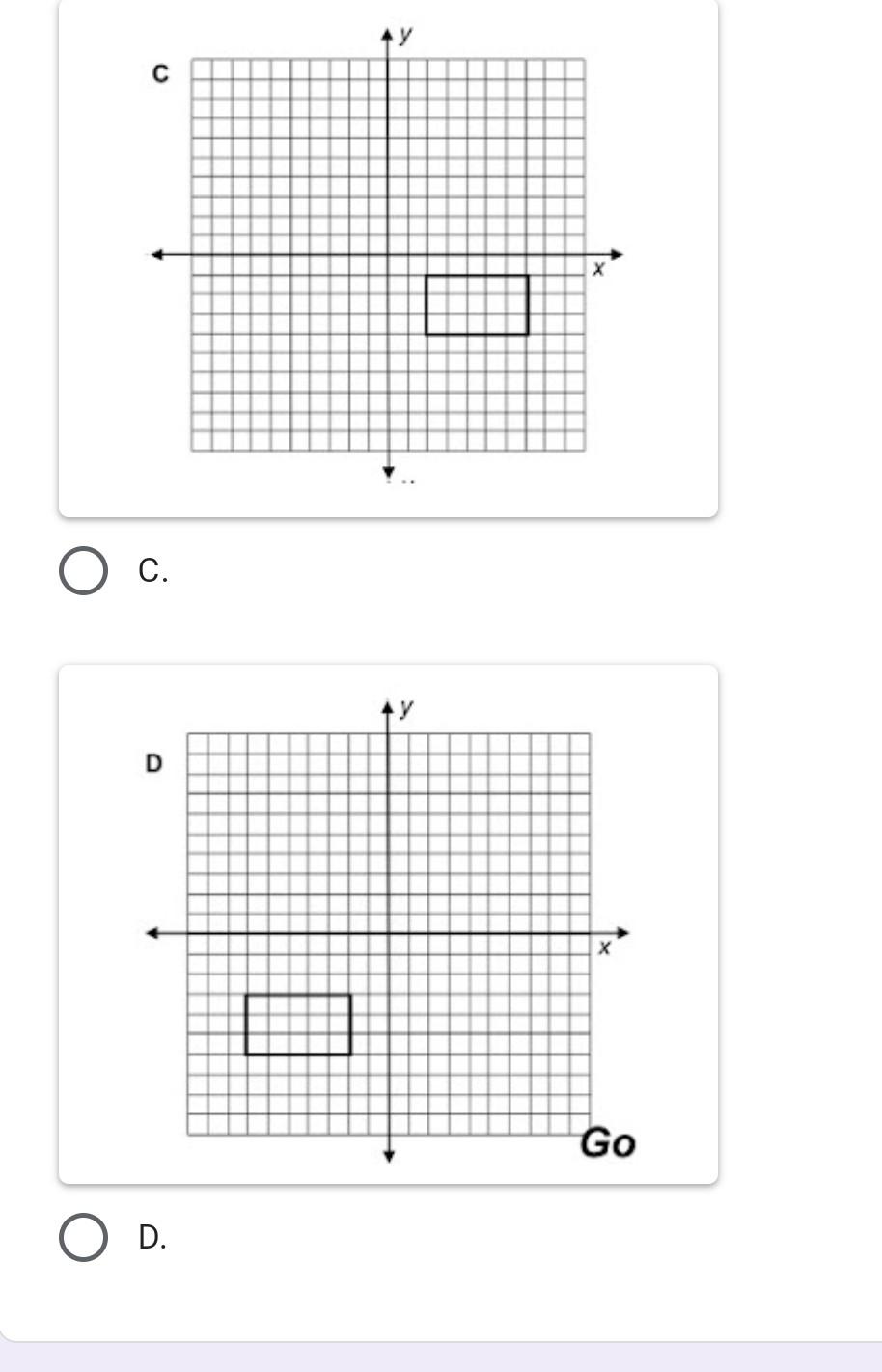 Solved 5. Which graphs shows a reflecton of a 1 point | Chegg.com