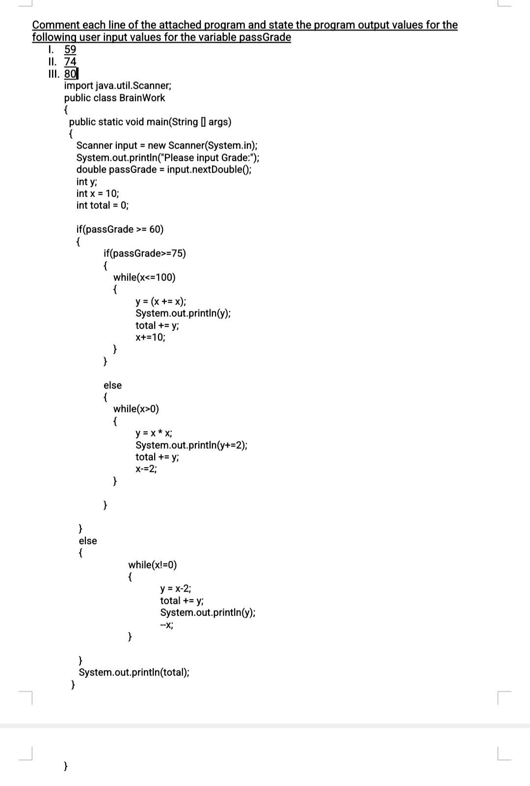 Solved Comment each line of the attached program and state | Chegg.com