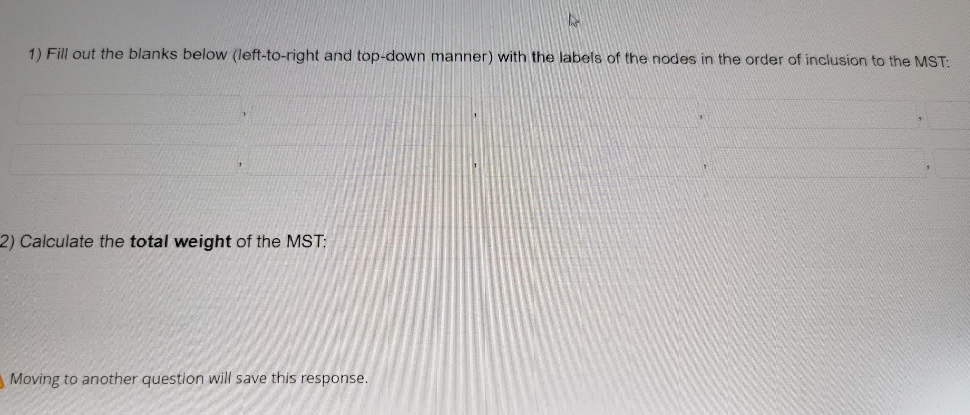Solved Find the minimal spanning tree (MST) and its weight | Chegg.com