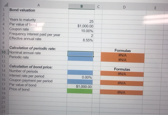 Solved Excel Online Structured Activity: Bond valuation You | Chegg.com