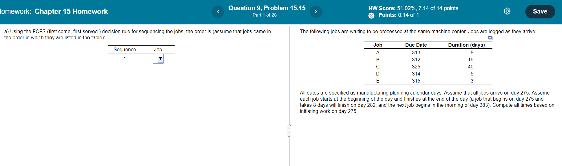 Solved a) ﻿Using the FCFS (first come, first served ) | Chegg.com