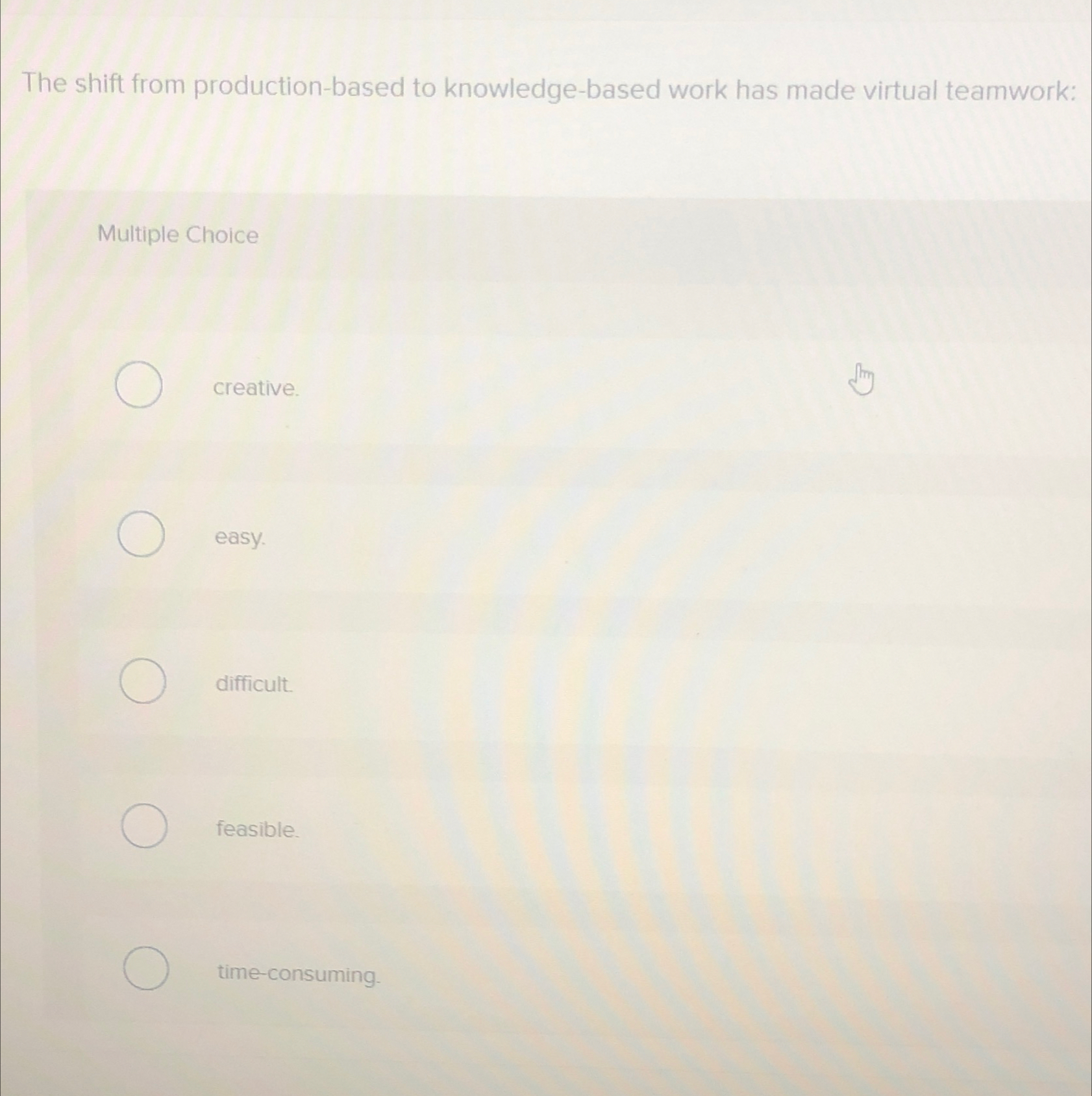 Solved The shift from production-based to knowledge-based | Chegg.com