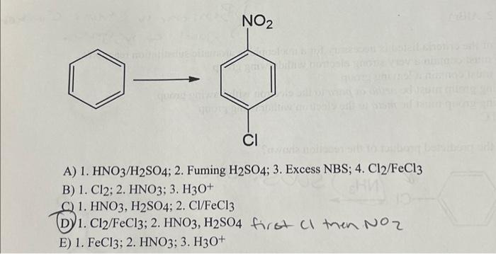 Solved Which of the following series of reagents cpuld be | Chegg.com