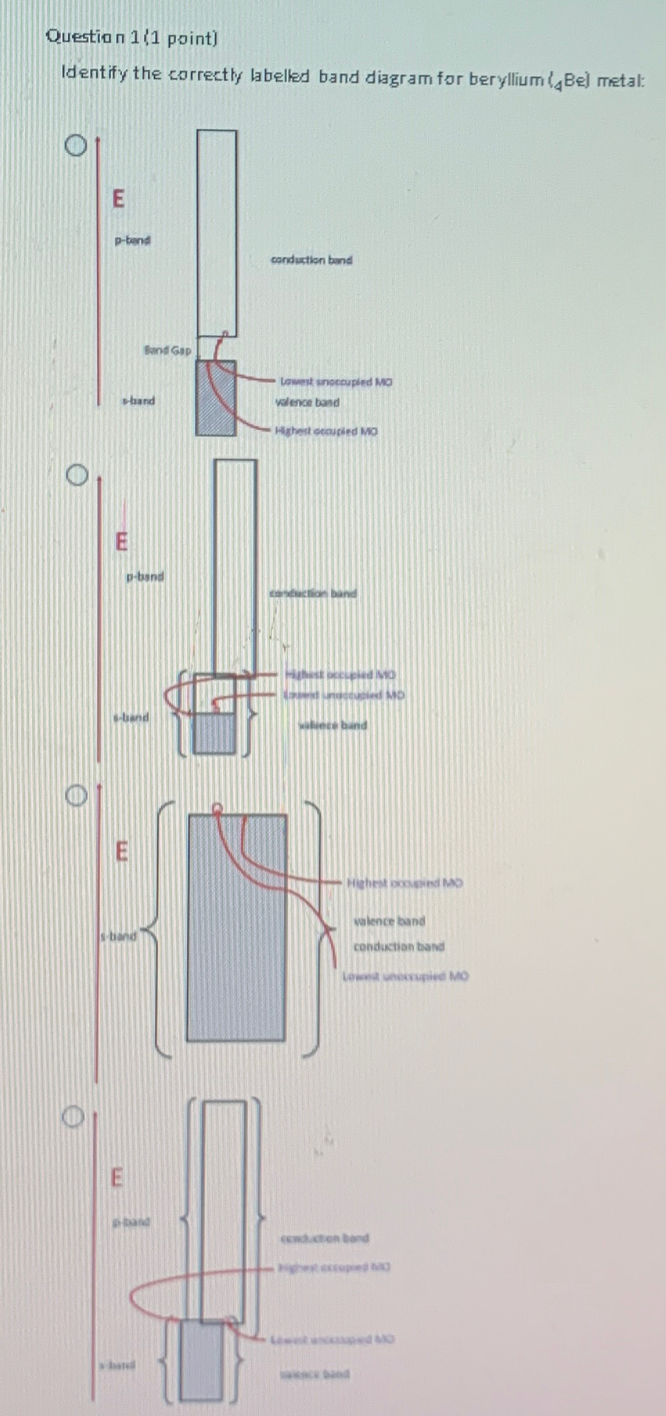 Solved Questian 1 (1 ﻿print)Identify the correctly labelled | Chegg.com