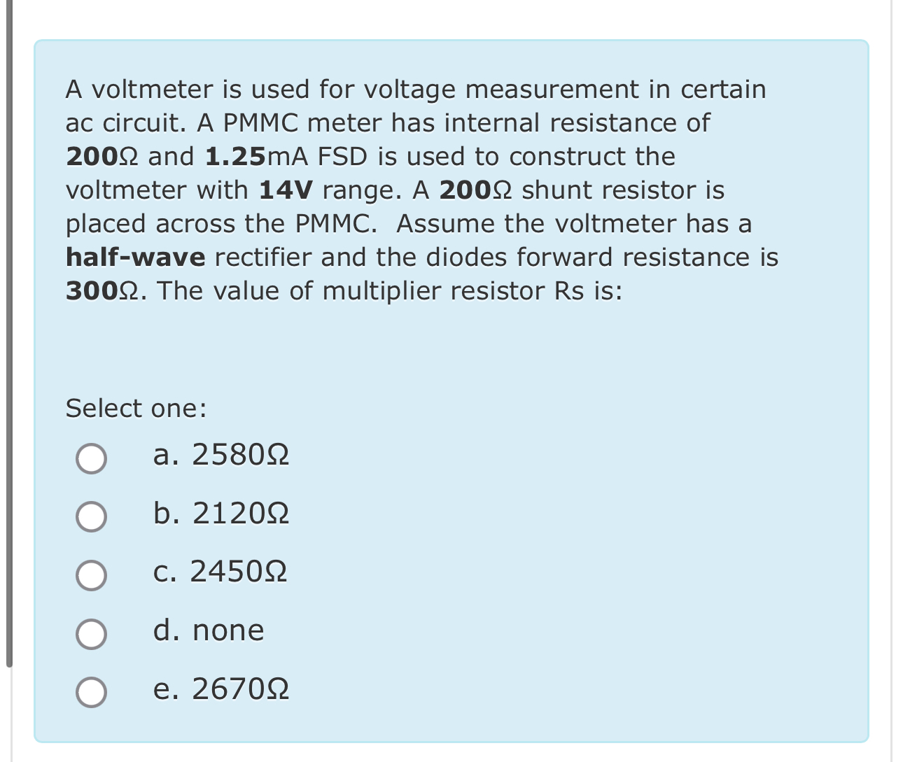 Solved A voltmeter is used for voltage measurement in | Chegg.com