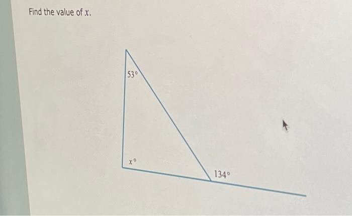 Solved Find the value of x. | Chegg.com