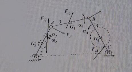 Solved Case 1: A dynamic analysis (forces) of a four-bar | Chegg.com