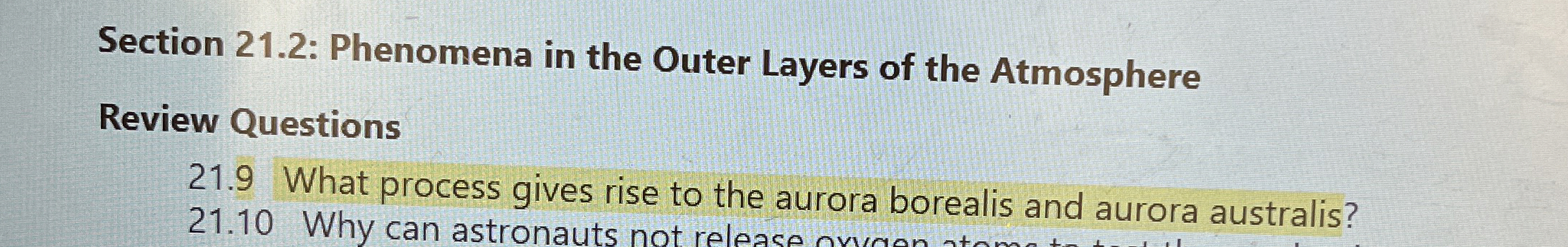 Solved Section 21.2: Phenomena in the Outer Layers of the | Chegg.com