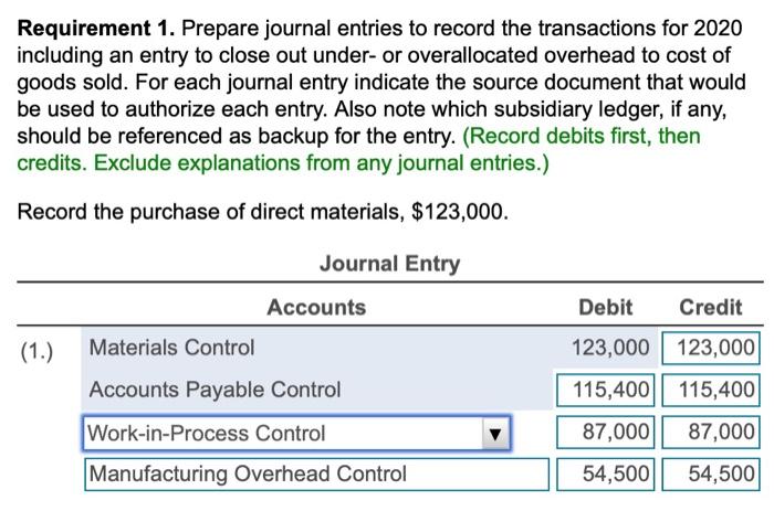 Solved Data tableRequirements 1. Prepare journal entries to | Chegg.com