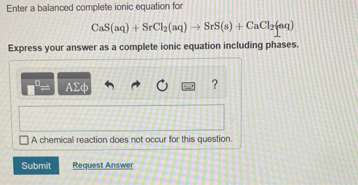 Solved Enter a balanced complete ionic equation for HCl(aq) | Chegg.com