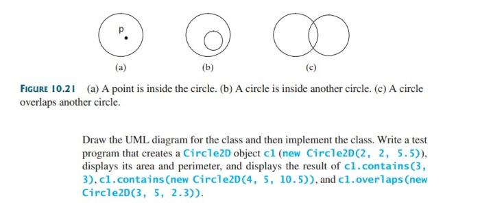 Solved Geometry The Circ7e2d Class Define The Circle2d 