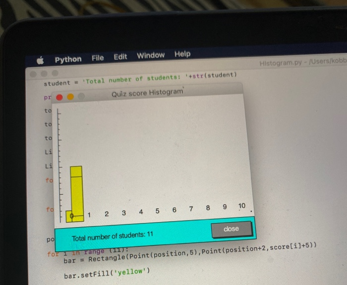 Solved 115Uydullpy Users/RUU from graphics import* def | Chegg.com