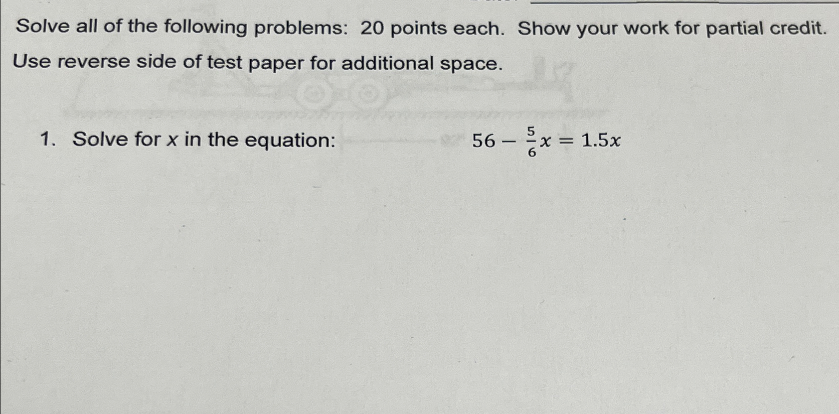 Solved Solve all of the following problems: 20 ﻿points each. | Chegg.com