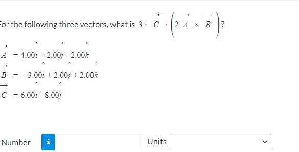 Solved or the following three vectors, what is | Chegg.com