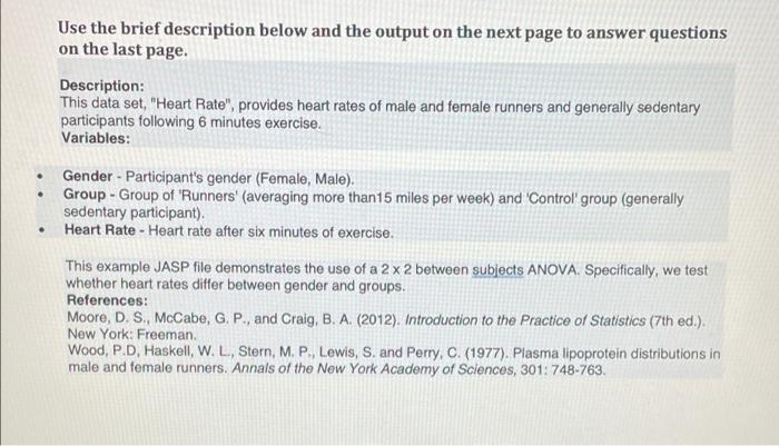 Solved Will thumbs up! Included all of the JASP info... can | Chegg.com
