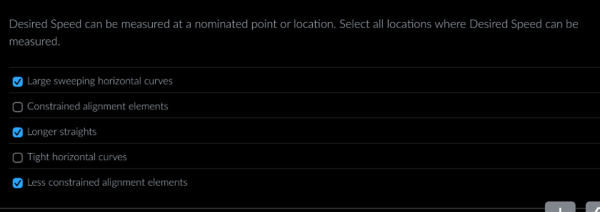 Solved Desired Speed can be measured at a nominated point or | Chegg.com
