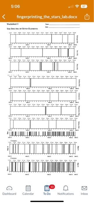 Name: Bloc k: Eingerprinting the Stars Lab | Chegg.com