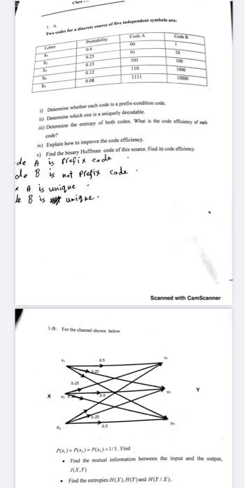 Solved ii) Determine which wete is a uniquely decodable. | Chegg.com