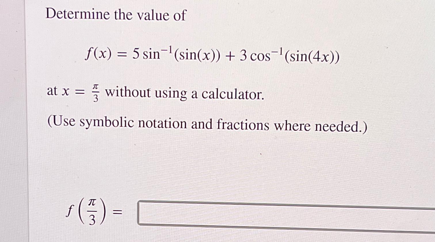 Solved Determine the value | Chegg.com
