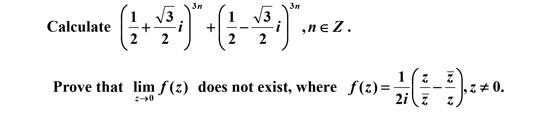 Solved Let z=1−ii+i1−i. Find the values of: (1) Re(z) (2) | Chegg.com