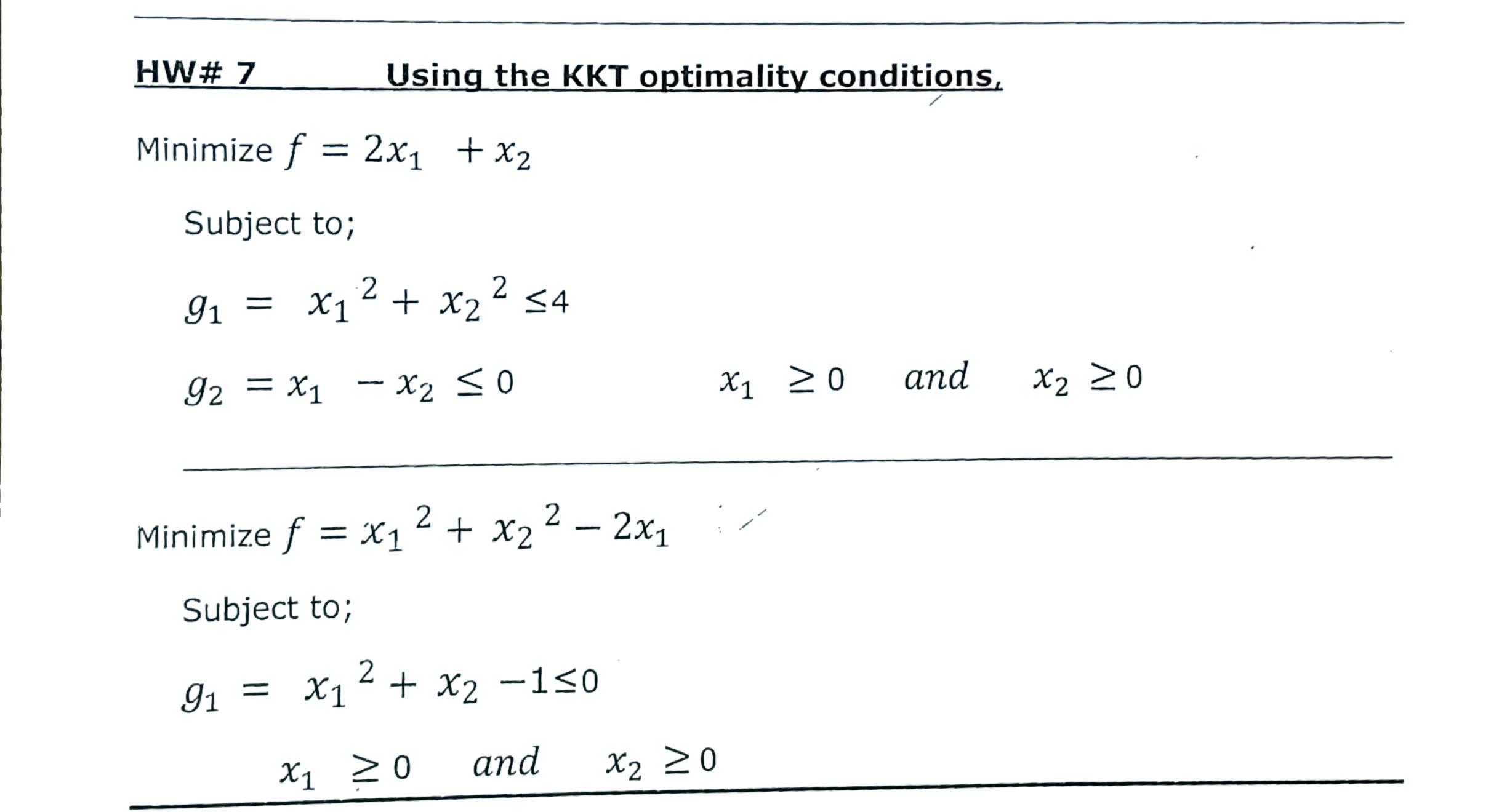 Solved Minimize f=2x1+x2Subject | Chegg.com