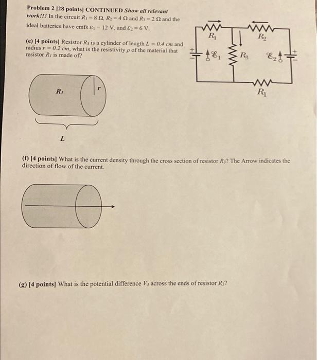 Solved Problem 2 [28 points] CONTINUED Show all relevant | Chegg.com