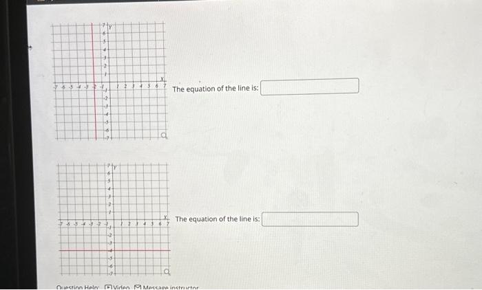 Solved Give the equation of each line in the 5 graphs below. | Chegg.com