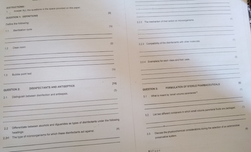 Solved INGTRuCTIONs:Answer ALL the questions in the space | Chegg.com