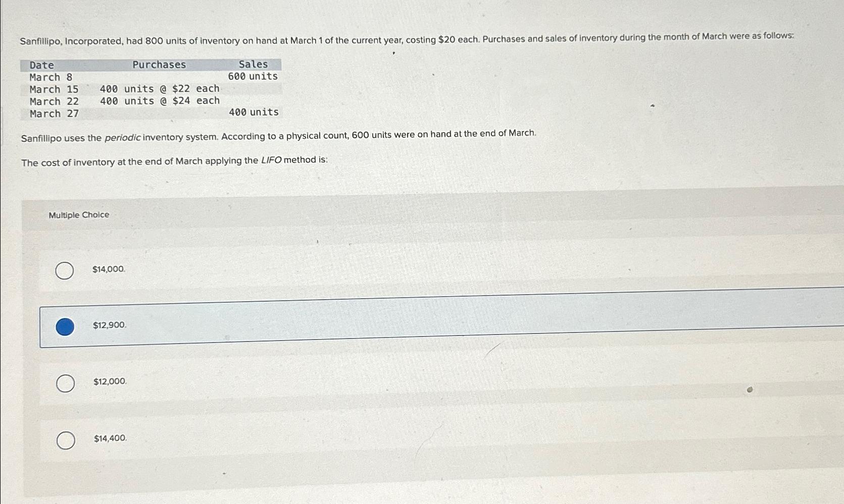 Solved \table[[Date,,Purchases,Sales],[March 8,,,600 | Chegg.com