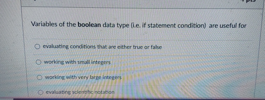 Solved Variables of the boolean data type (i.e. ﻿if | Chegg.com