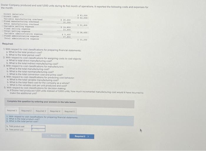 Solved 4. With respect to cost classifications for | Chegg.com