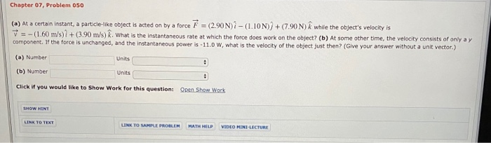 Solved Chapter 07 Problem 050 A At A Certain Instant A
