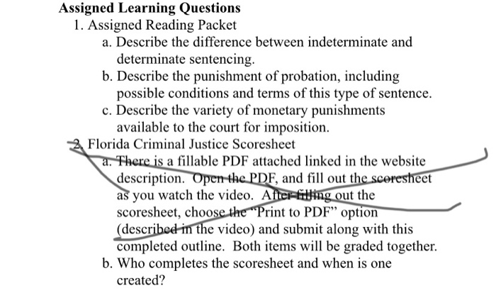 Solved Assigned Learning Questions 1. Assigned Reading | Chegg.com